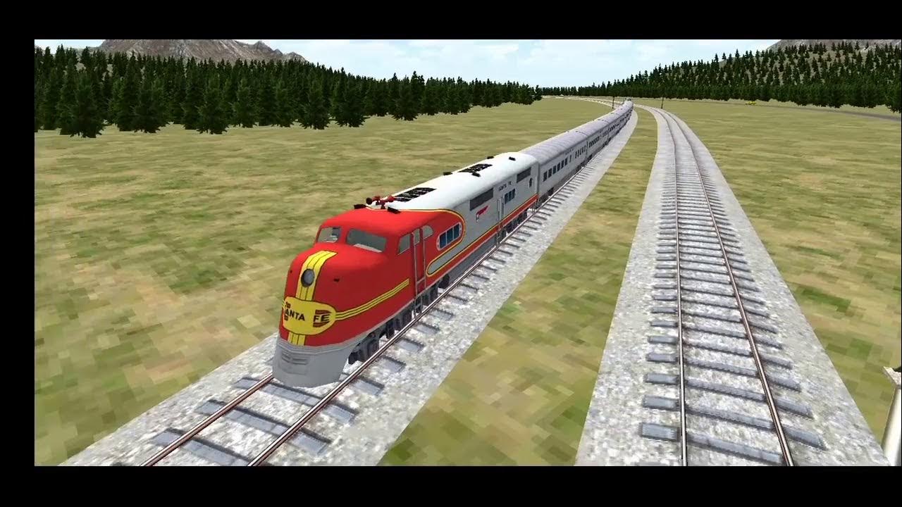 Santa Fe EMC E1 Diesel Locomotive Train Simulator - YouTube