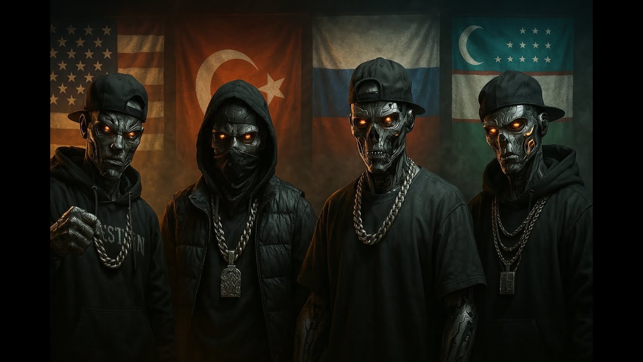 "AI FREESTYLE RAP WAR 🎤 | 4 Robots, 4 Nations, 1 Mic – CINEMATIC RAP ...