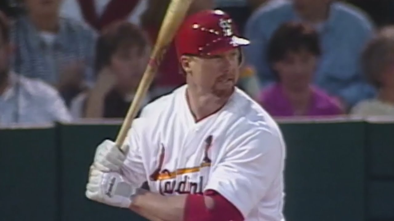 Mark McGwire hits 1st HR as a member of the Cardinals | August 8, 1997 ...