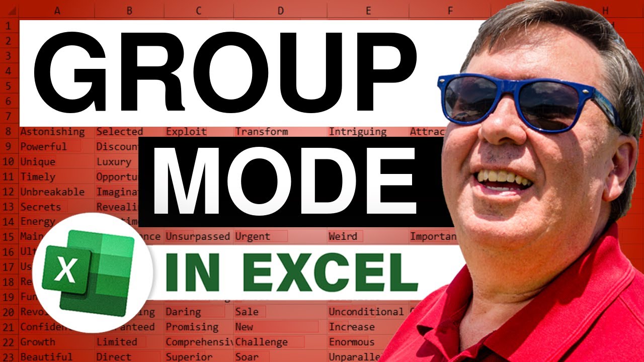Excel 513 Group Mode YouTube Excel 513 Group Mode YouTube