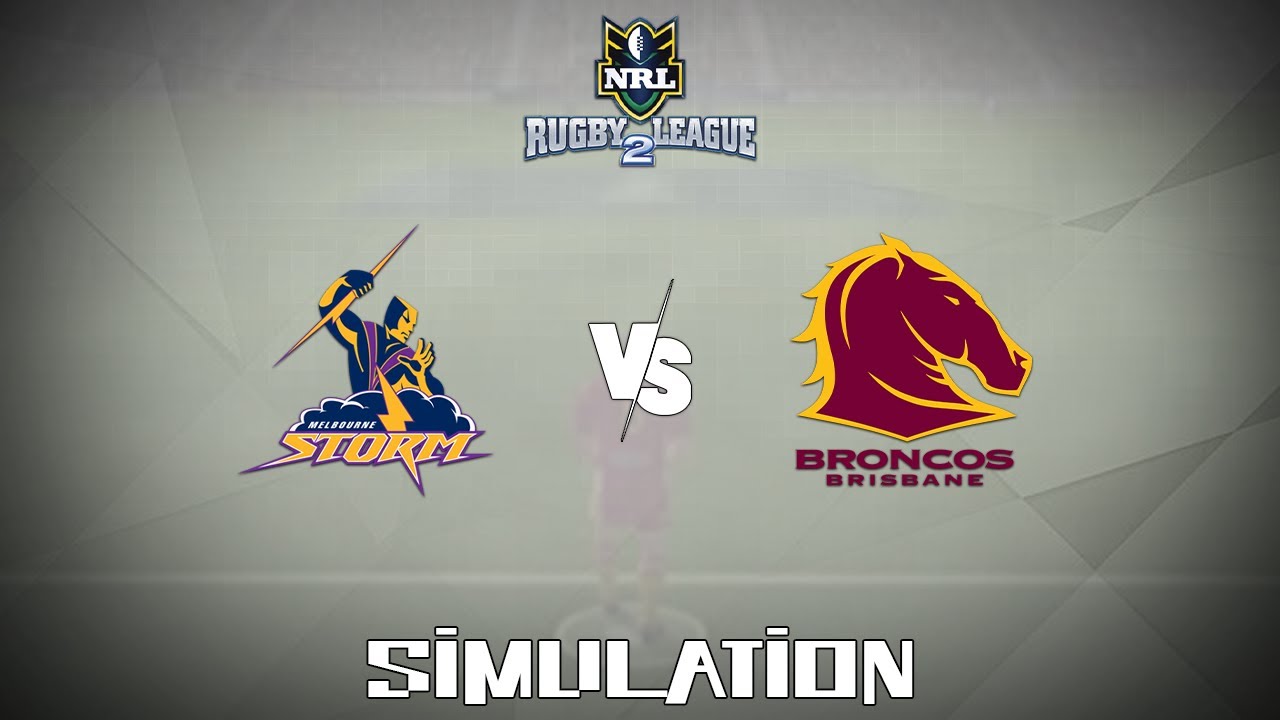 Rugby League 2 (2005) - Melbourne Storm vs Brisbane Broncos [Gameplay ...