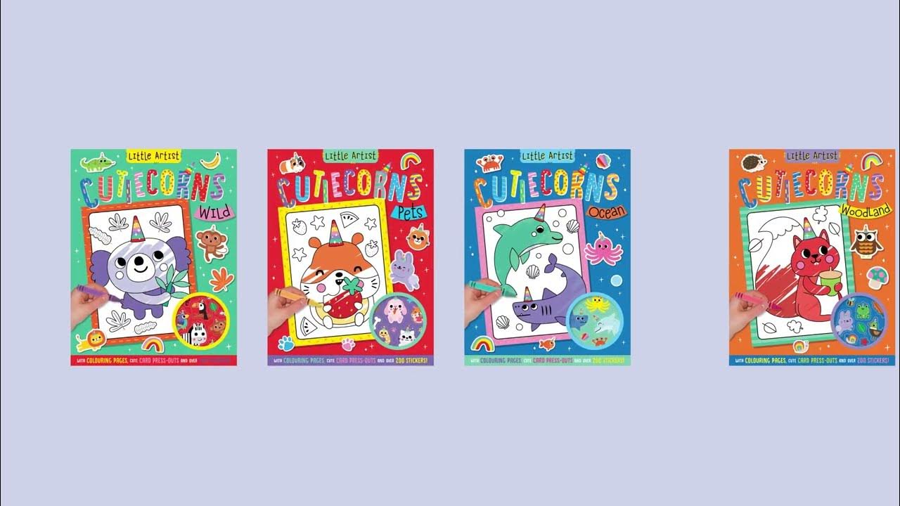 Little Artist: Cutiecorns Wild Colouring Book - YouTube