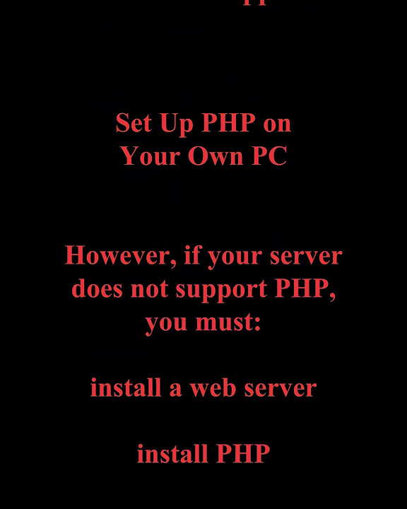 Php Installation Codingtips Coding Python Youtube
