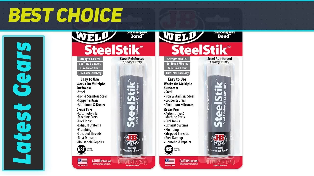 J-B Weld SteelStik: The Ultimate Metal Repair Solution - YouTube