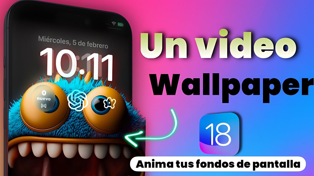 COMO Animar TUS wallpaper Y PONER VIDEOS EN MOVIMIENTO IOS 18 2025 🤩🤩 ...