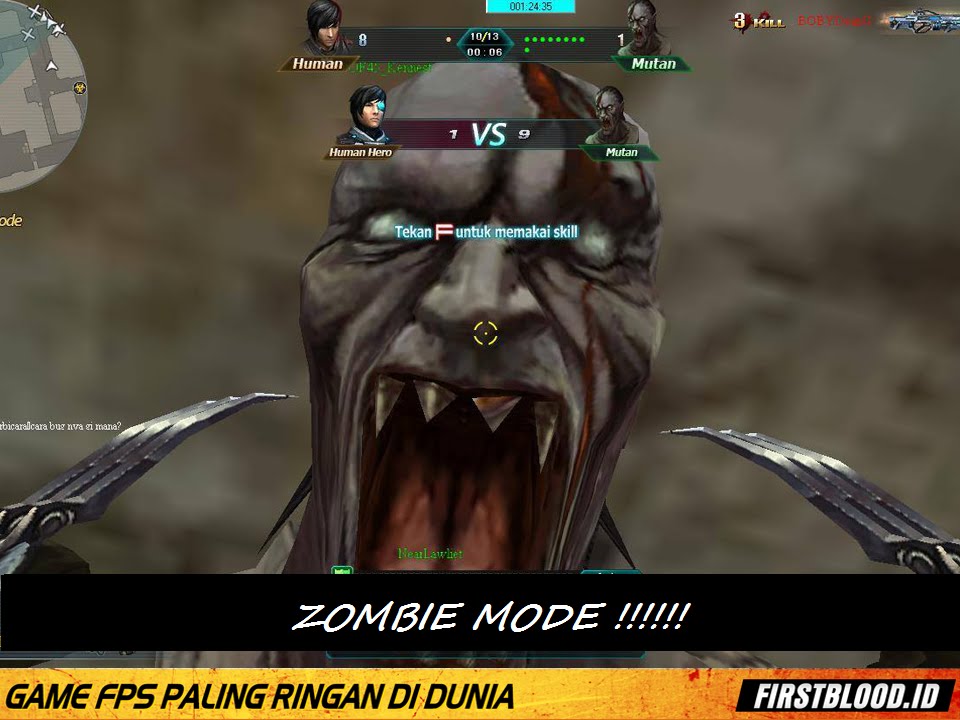 First Blood Zombie Mode GAMEPLAY ! | Zombie dimana-mana coegg ! - YouTube