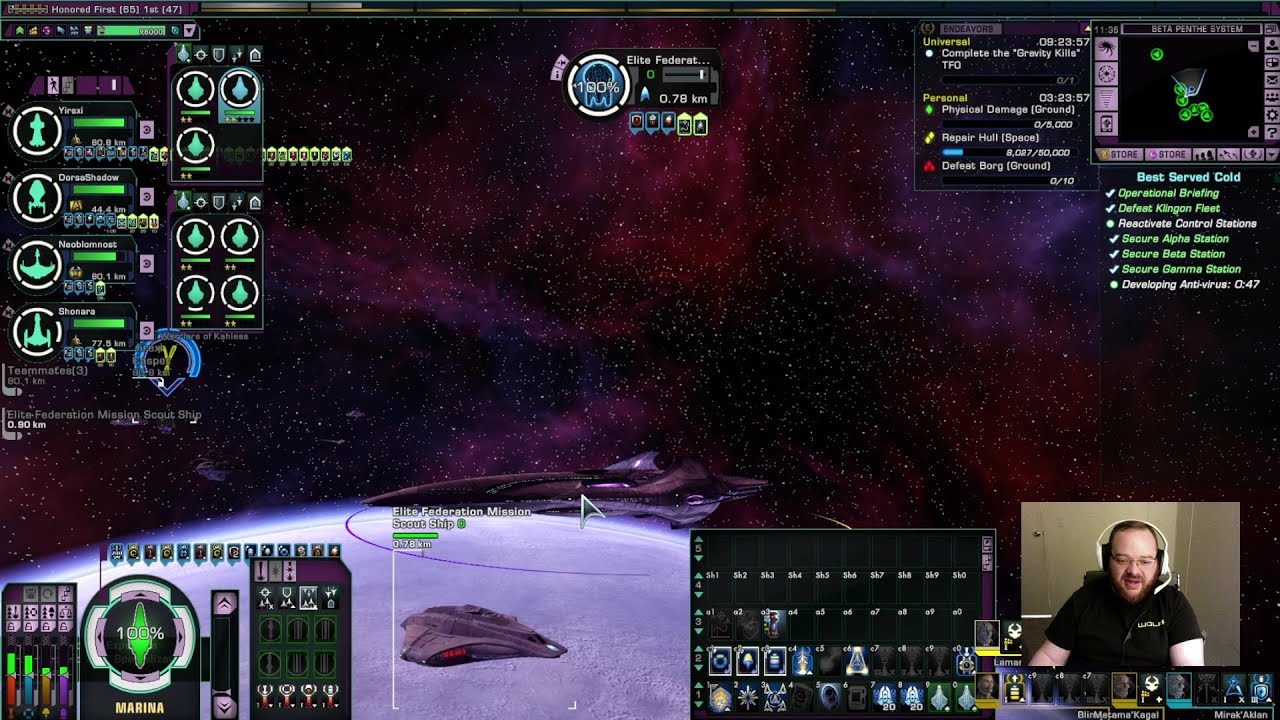 Star Trek Online: Hangar Pets - Federation Mission Scout Ship - YouTube