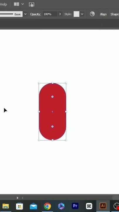 How to draw Heart Shape in Adobe illustrator #graphicdesign - YouTube