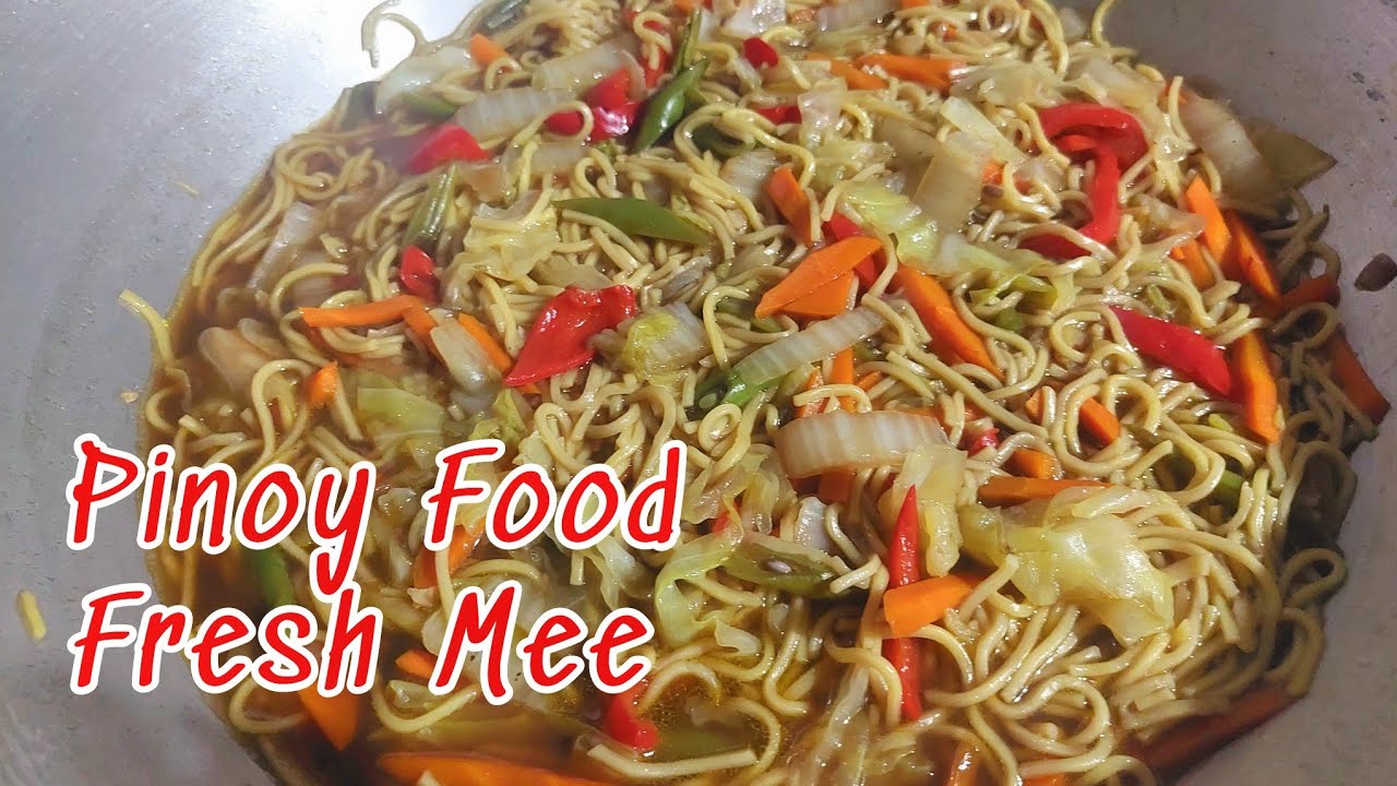 Cooking Fresh Mee Pinoy Food #yummy #panlasangpinoy #noodles - YouTube