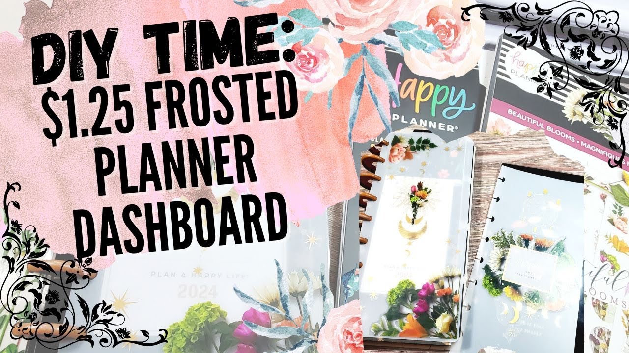 DIY Time: Frosted Planner Dashboards from the Dollar Store! - YouTube