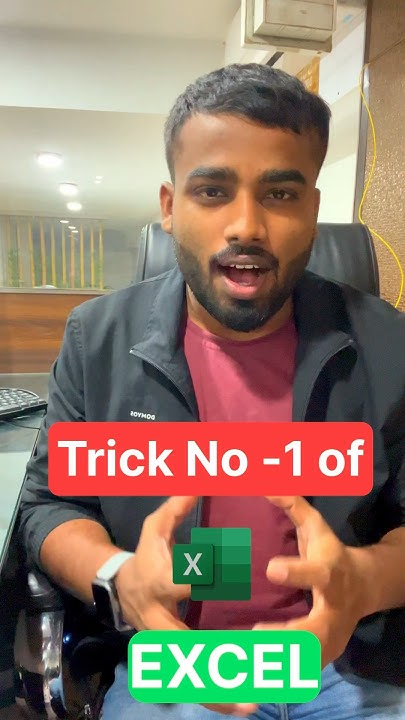 Excel Trick -1 #reels #excel #viral #exceltips #youtubeshorts #exceltricks #ytshort #education ...