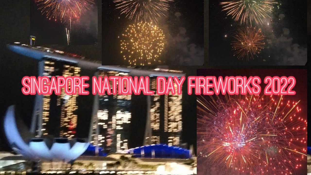 Hundred People’s watching Singapore National Day Fireworks 2022 - YouTube