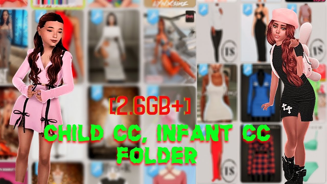 [2.6 GB +] KIDS, CHILD, INFANT CC FOLDER | The Sims 4 - YouTube