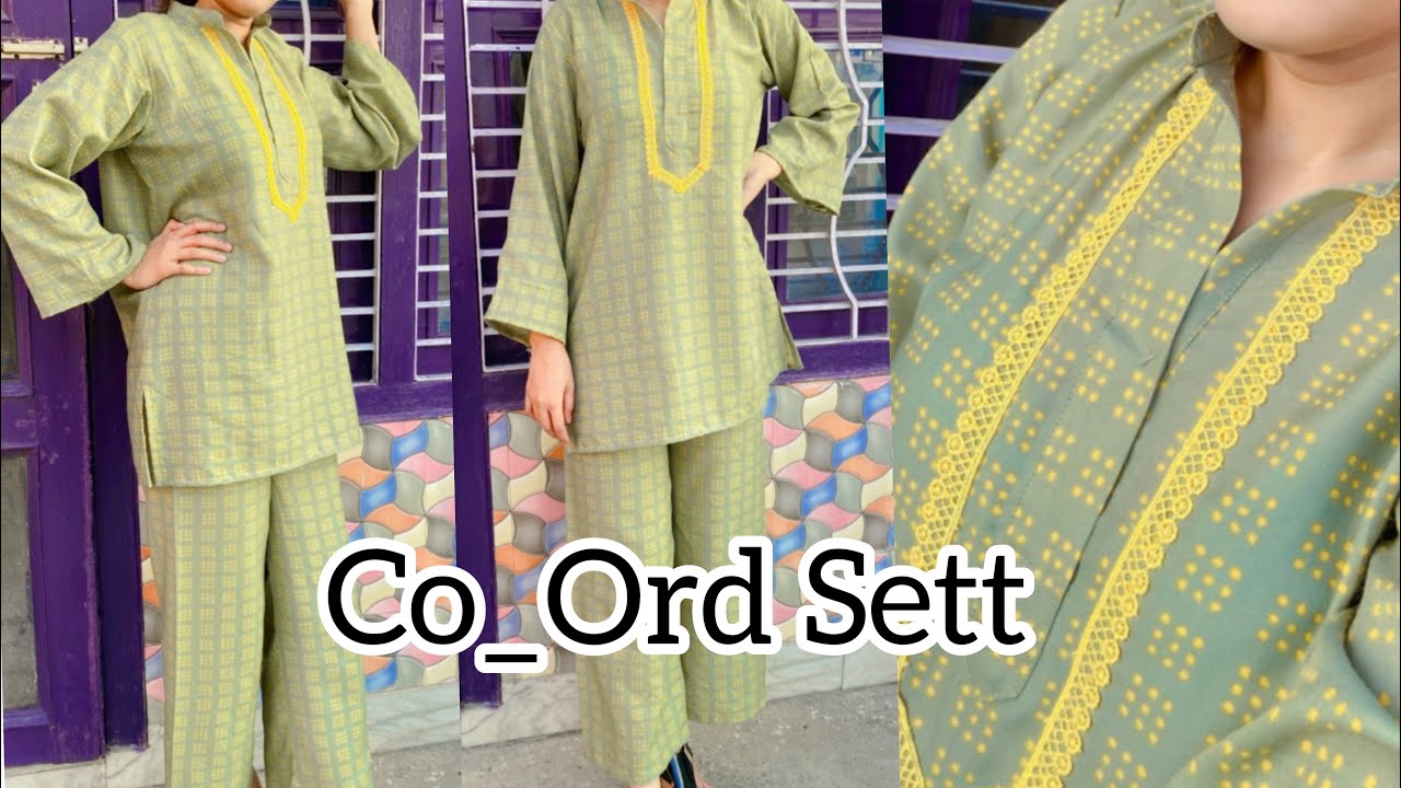 Cord Set Cutting And Stitching Full Tutorial | New Cord Set Design ...