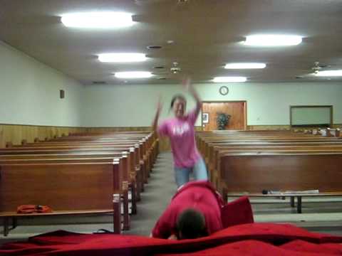 Church Pew Cushion Jumping - YouTube