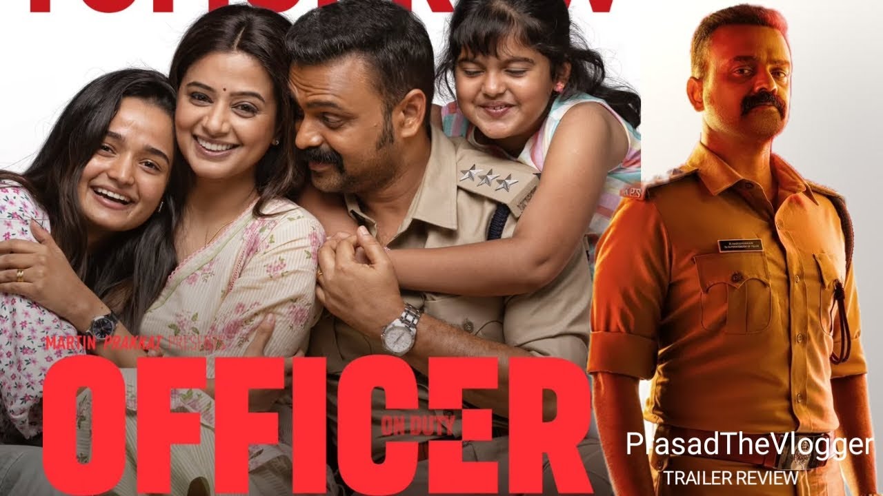 OFFICER ON DUTY MOVIE TRAILER REVIEW | BOBAN | PRIYAMANI ...