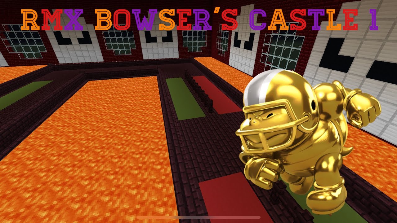 Mario Kart in Minecraft RMX Bowser’s Castle 1 - YouTube