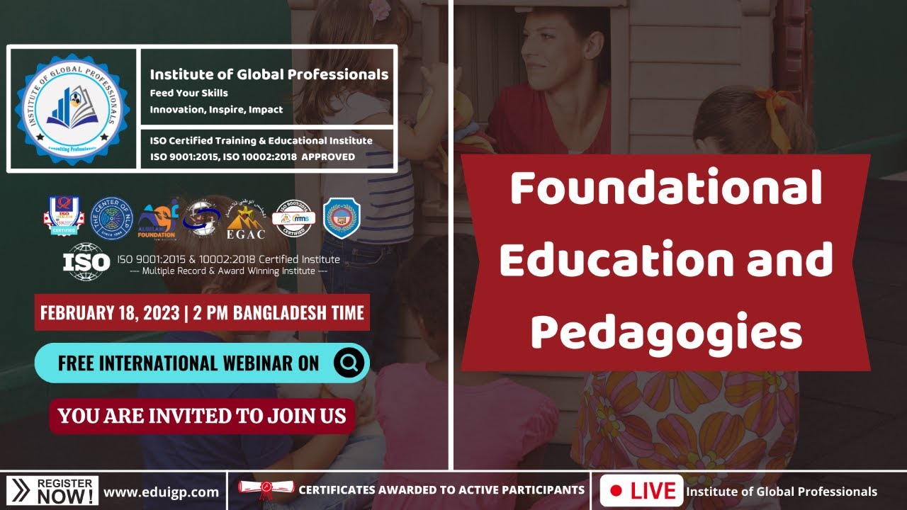Foundational Education and Pedagogies - YouTube