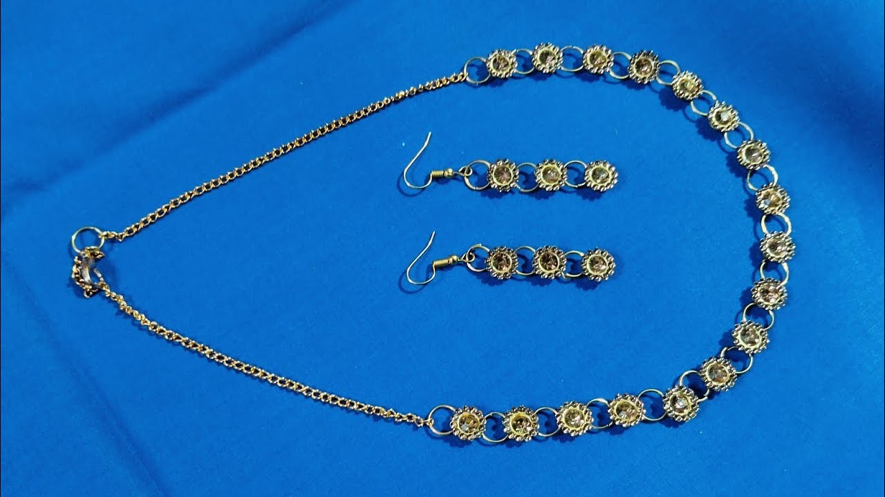 Beautiful Handmade Necklace Making At Home || How To Make Necklace At ...