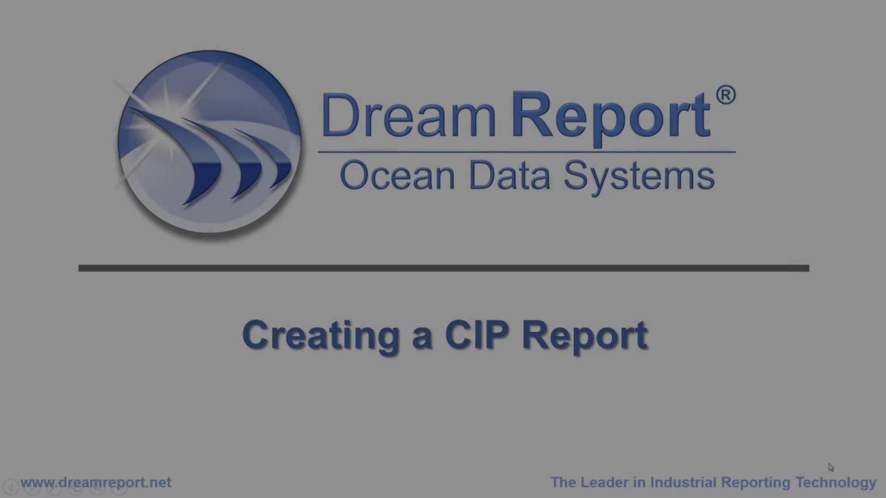 Dream Report - Creating Clean In Place (CIP) Reports - Dream Report ...