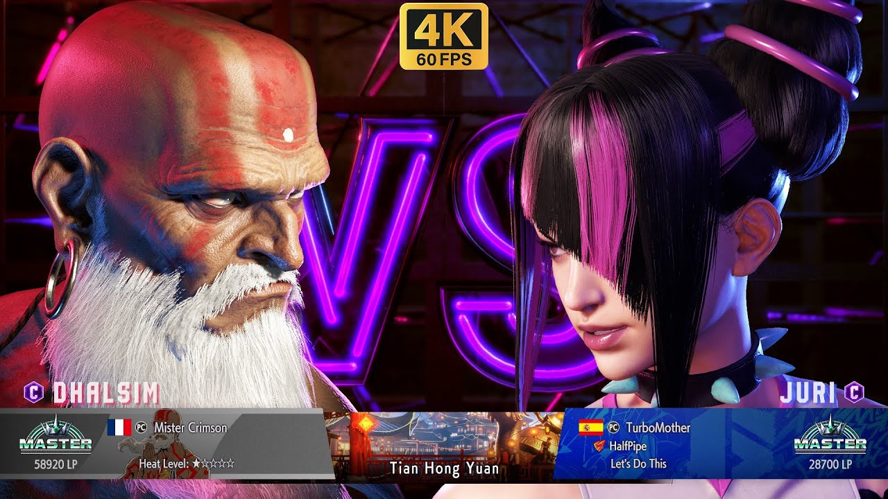 Sf6 💥 Mister Crimson Dhalsim Vs Turbomother Juri 💥 4k Action 💥
