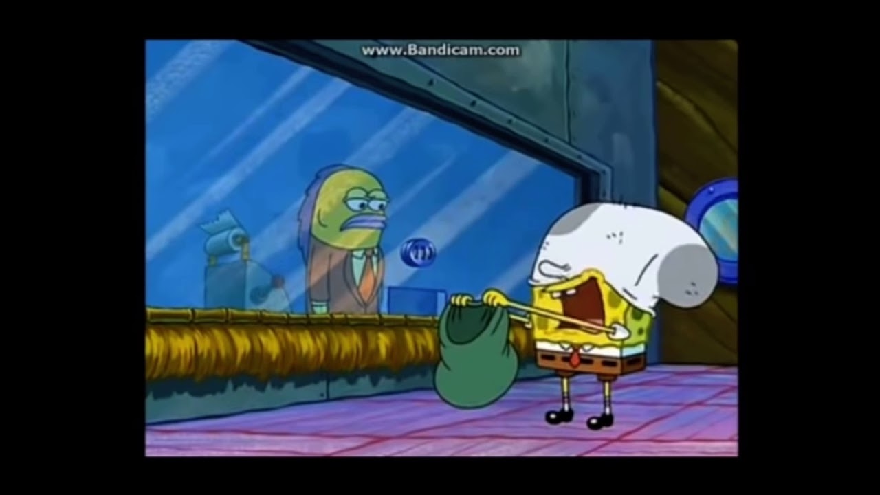 Spongebob robbing the bank - YouTube
