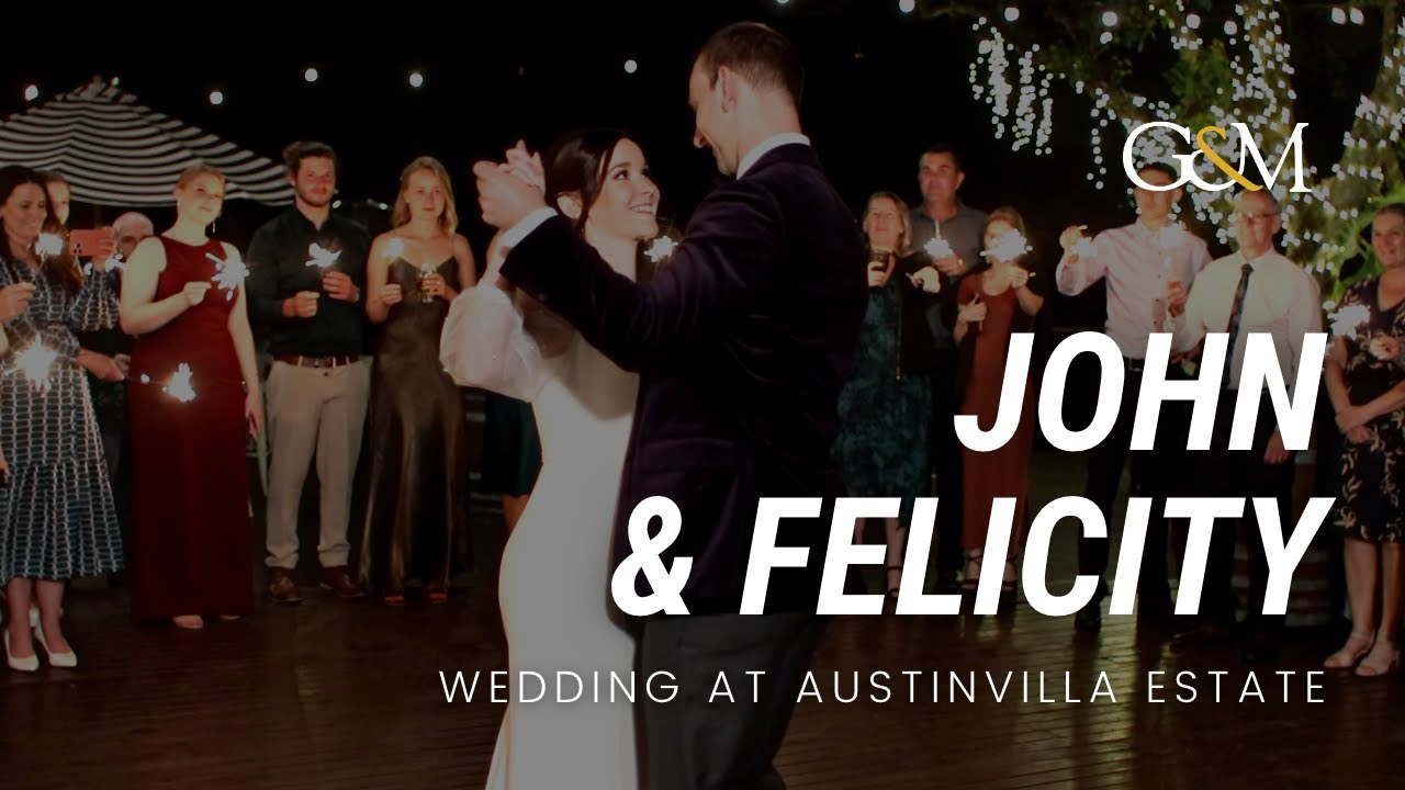 WEDDING at AUSTINVILLA ESTATE for John & Felicity || MC + DJ Hire - YouTube