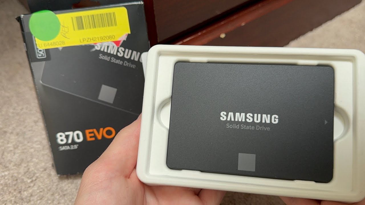 Unboxing and Installing a Samsung 870 Evo SSD, and Installing Windows ...