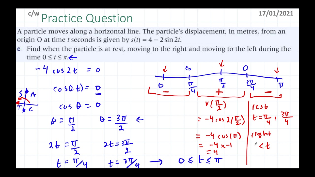 Kinematics and Calculus with Trig - YouTube