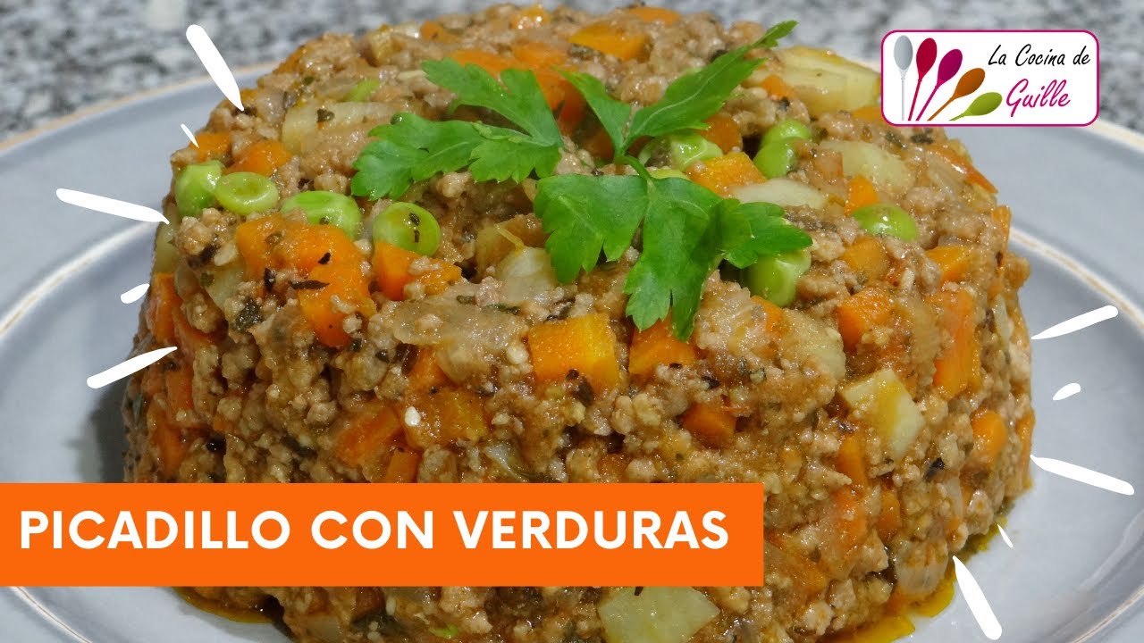 PICADILLO CON VERDURAS - YouTube