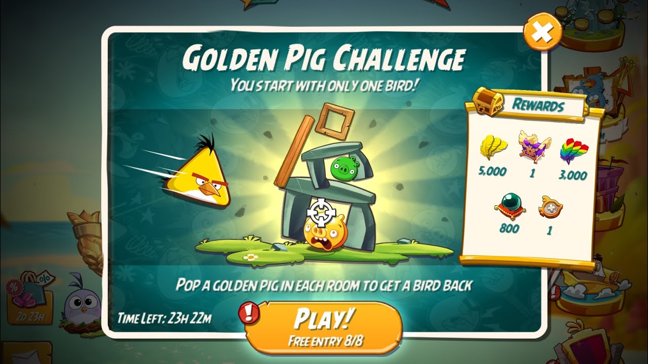 Golden Pig Challenge with Chuck - Angry Birds 2 - YouTube