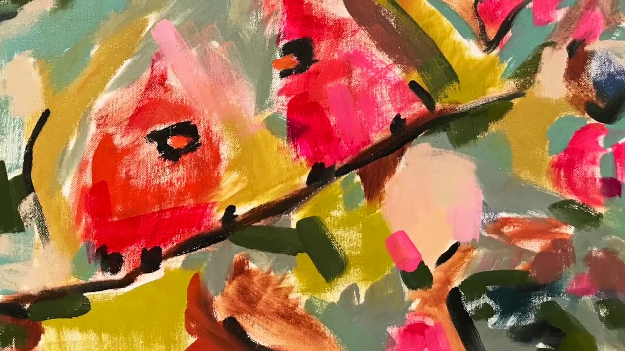 Evolution of Cardinal Painting - YouTube