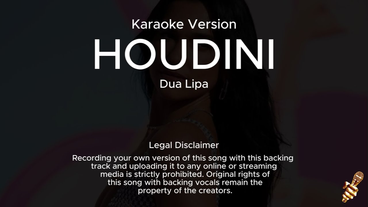 Dua Lipa - Houdini (Karaoke Version) - YouTube