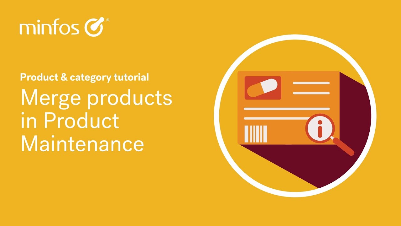 Merge products in Minfos Product Maintenance - YouTube