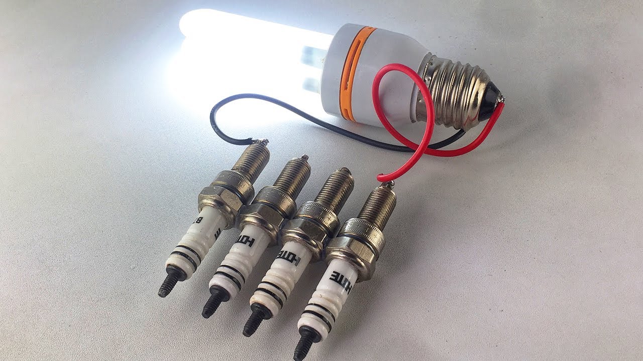 How To Make Free Energy Generator 220V Using Spark Plug - YouTube