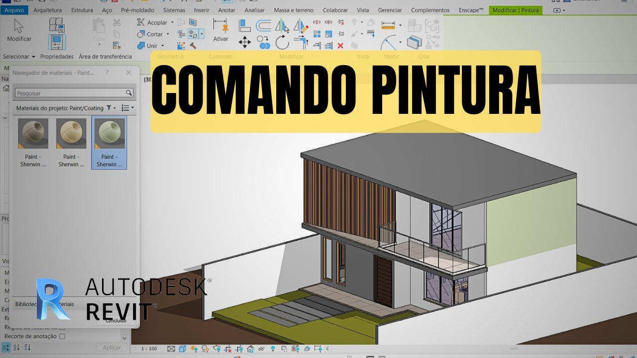 Como fazer pintura de forma rápida no Revit - YouTube