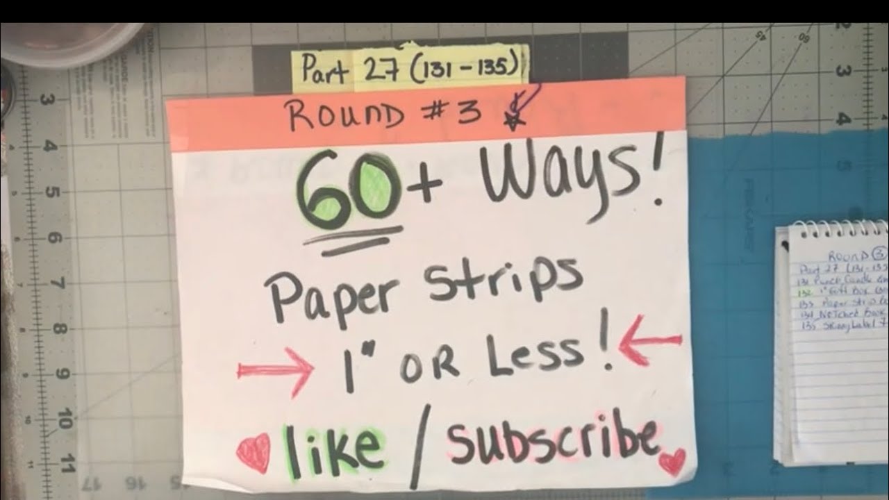 (400) 3️⃣ 60+ Ways to use your paper strips 1” or less part 27 (131-135 ...