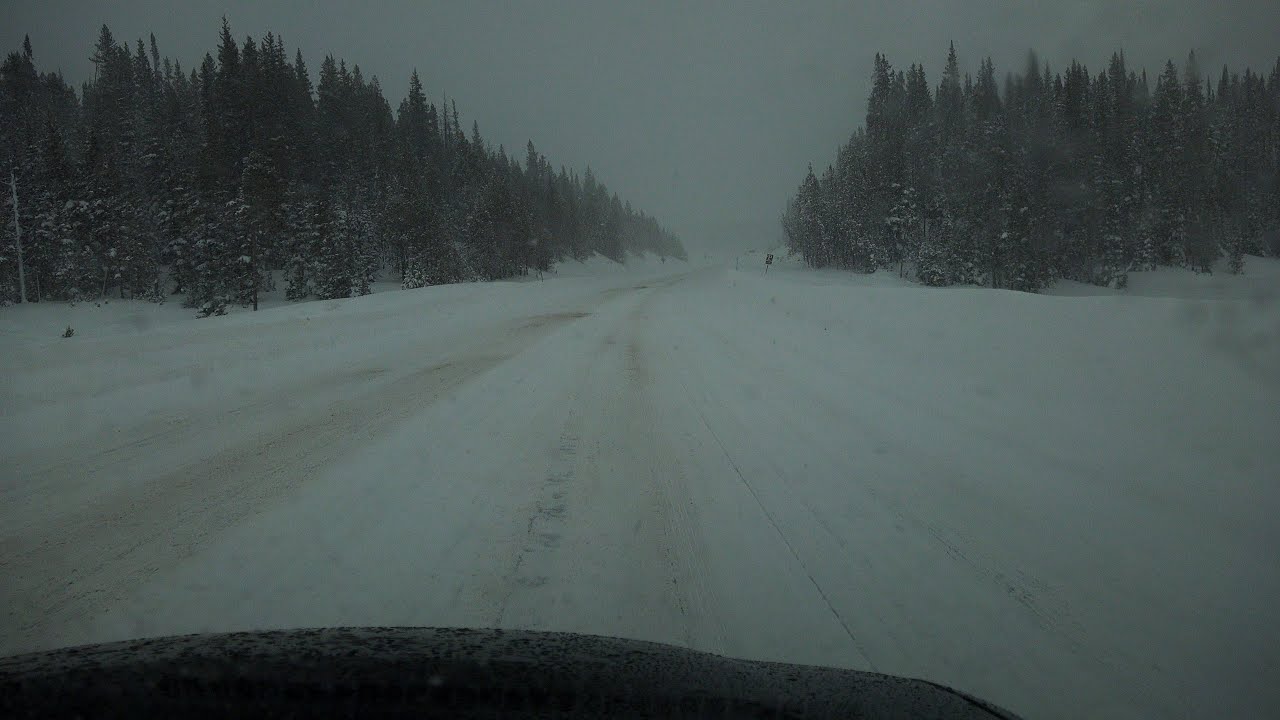 East Rabbit Ears through Walden and Cowdrey CO Winter Drive Jan 10 ...