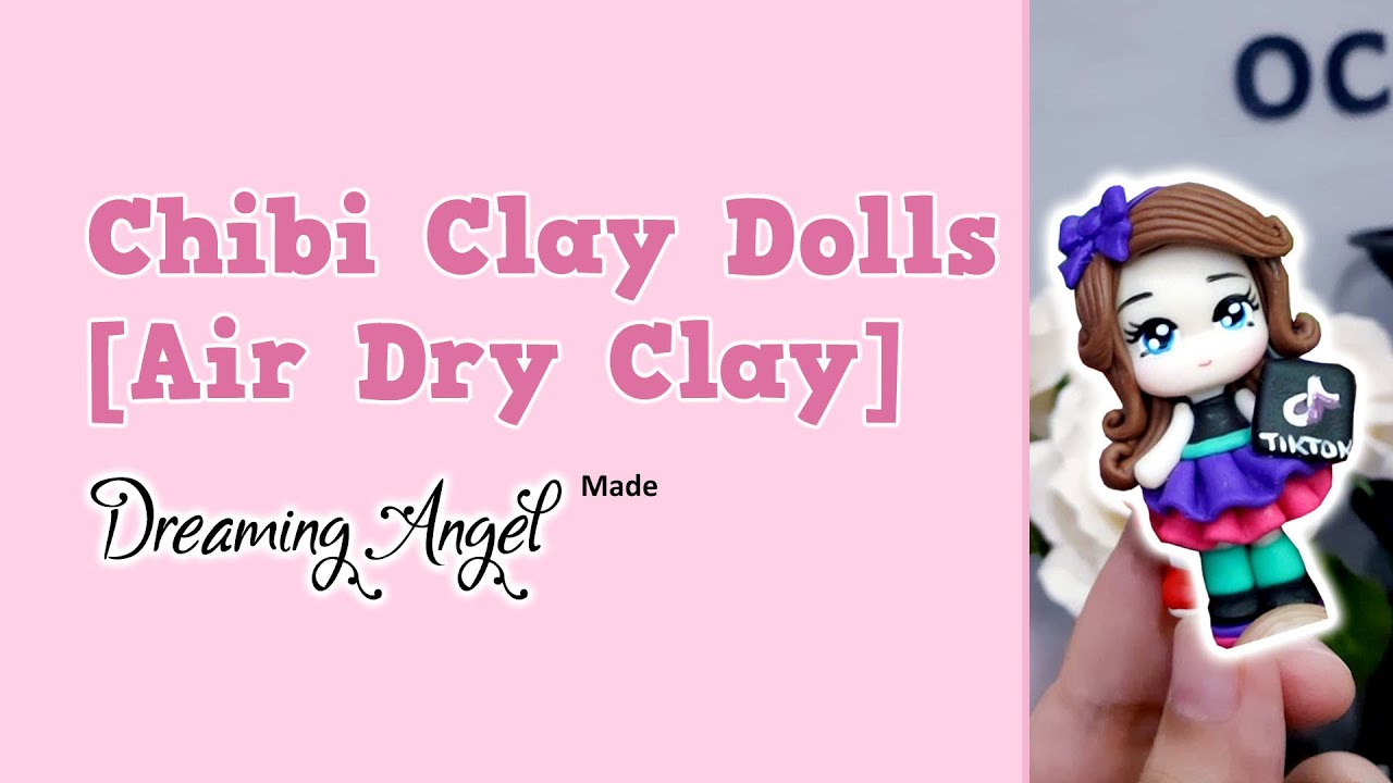 Chibi Clay Doll | Air Dry Clay - YouTube