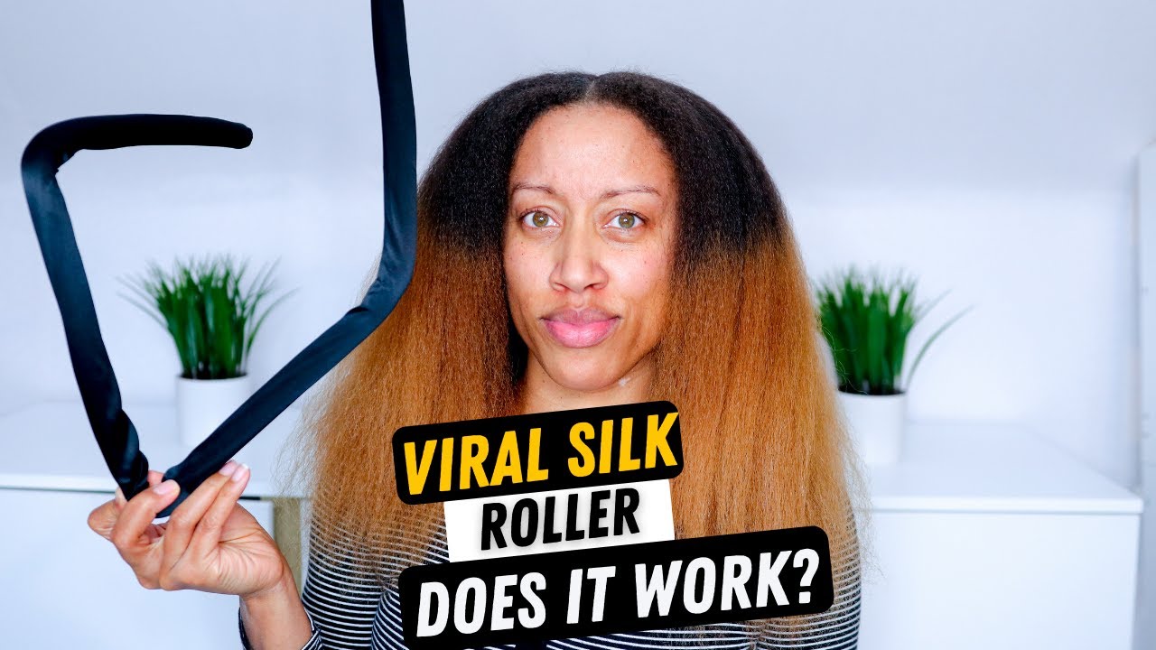 Viral Silk Roller | Did It Work? | Heatless Curls on Blown Out Natural ...