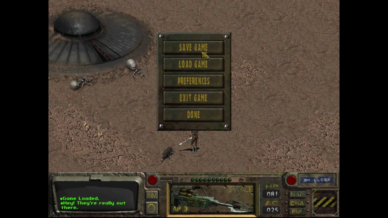 Fallout 1 Part 135 Ufo Nuka Cola Gameplay Hardest Difficulty