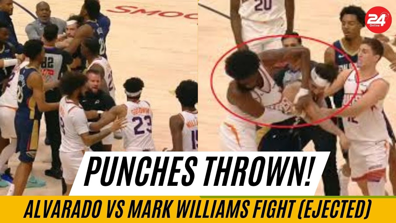 PUNCHES THROWN! Alvarado vs Mark Williams Fight (Ejected) - YouTube