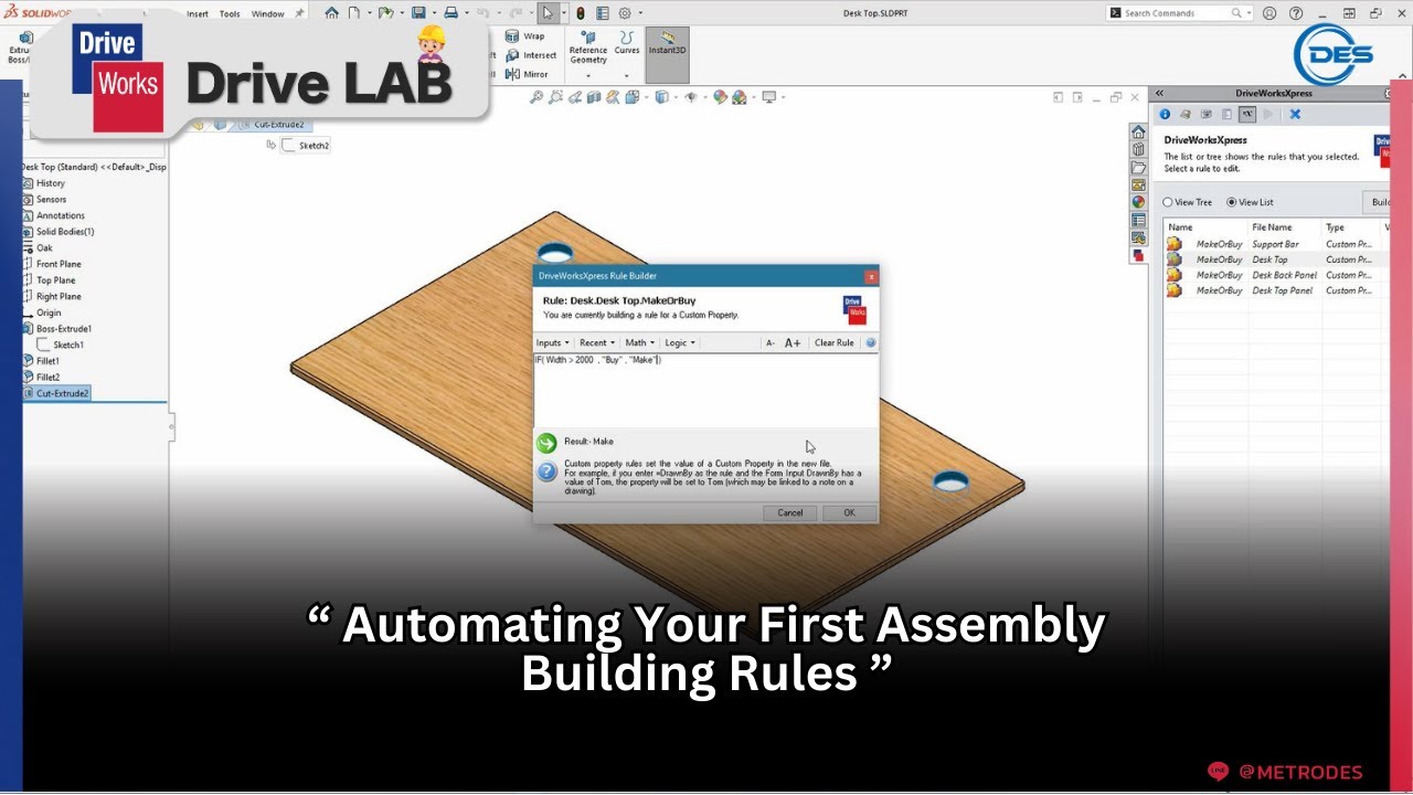 Part 14: Automating Your First Assembly - Building Rules - YouTube