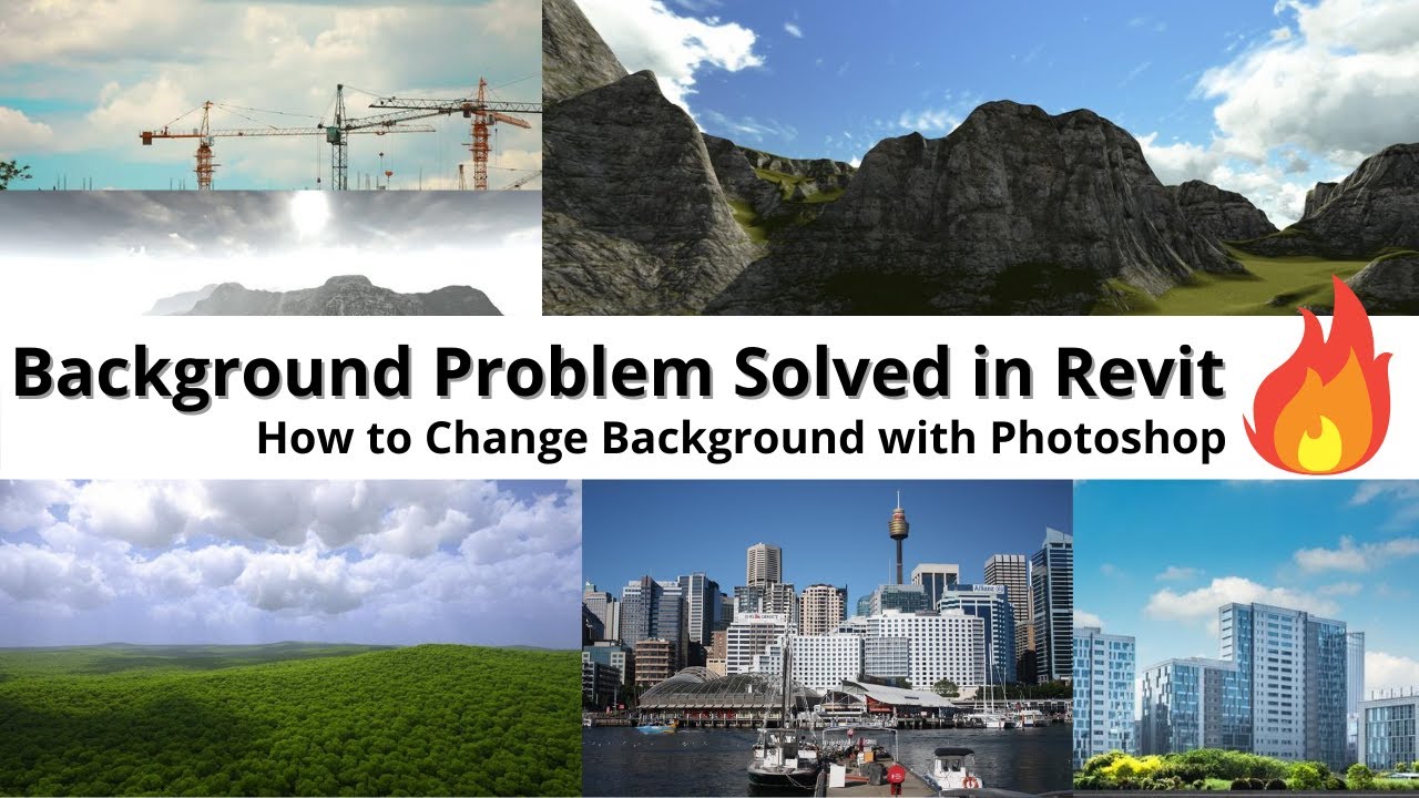 How to Change Background in Revit with Photoshop | #Problem Solved ...