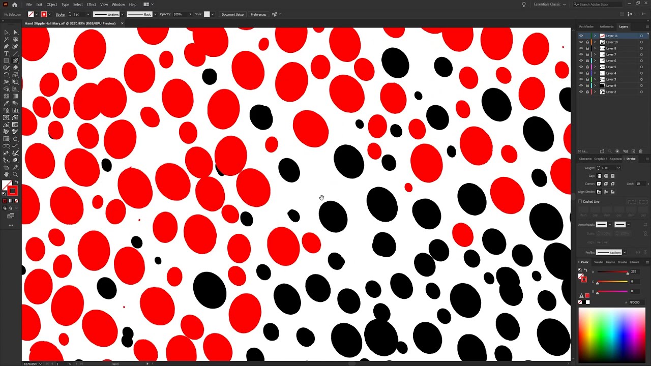 Custom Mimic Hand Stipple Laser Engraving Vector Design For Firearms ...