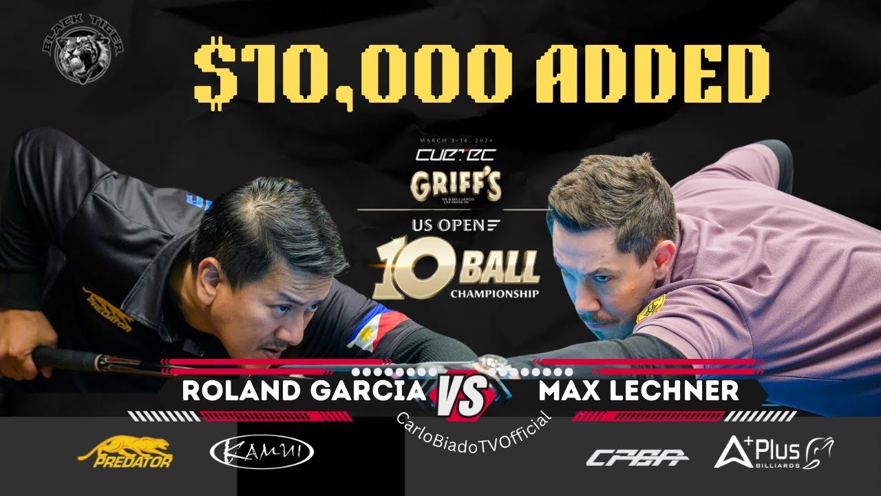 Roland Garcia VS Max Lechner | Race 9 | US Open 10 ball Championship ...