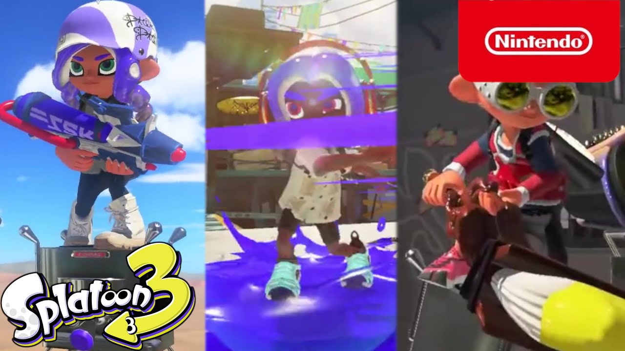 Splatoon 3 - Weapon Showcase Commercial #4 - YouTube