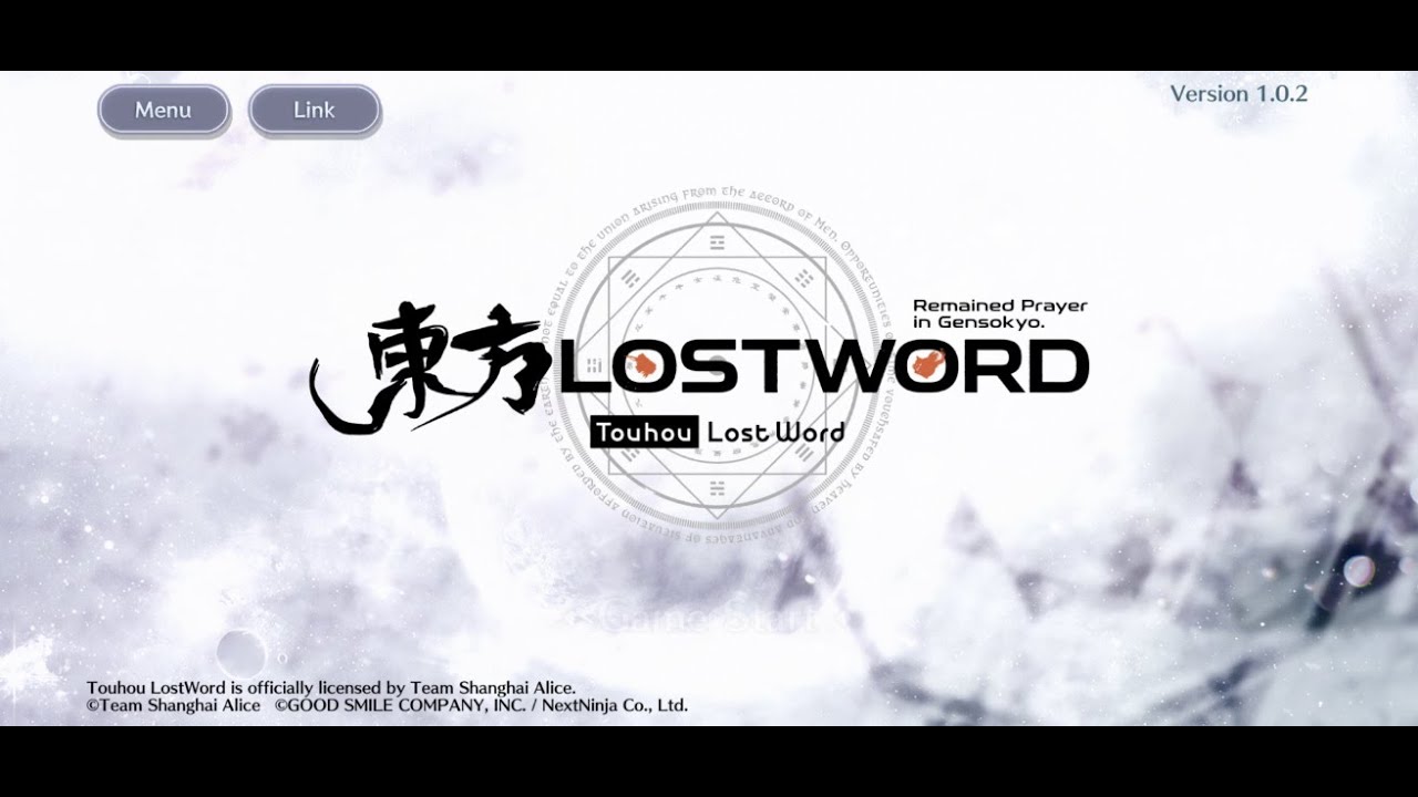 Touhou LostWord Mayuri login screen - YouTube