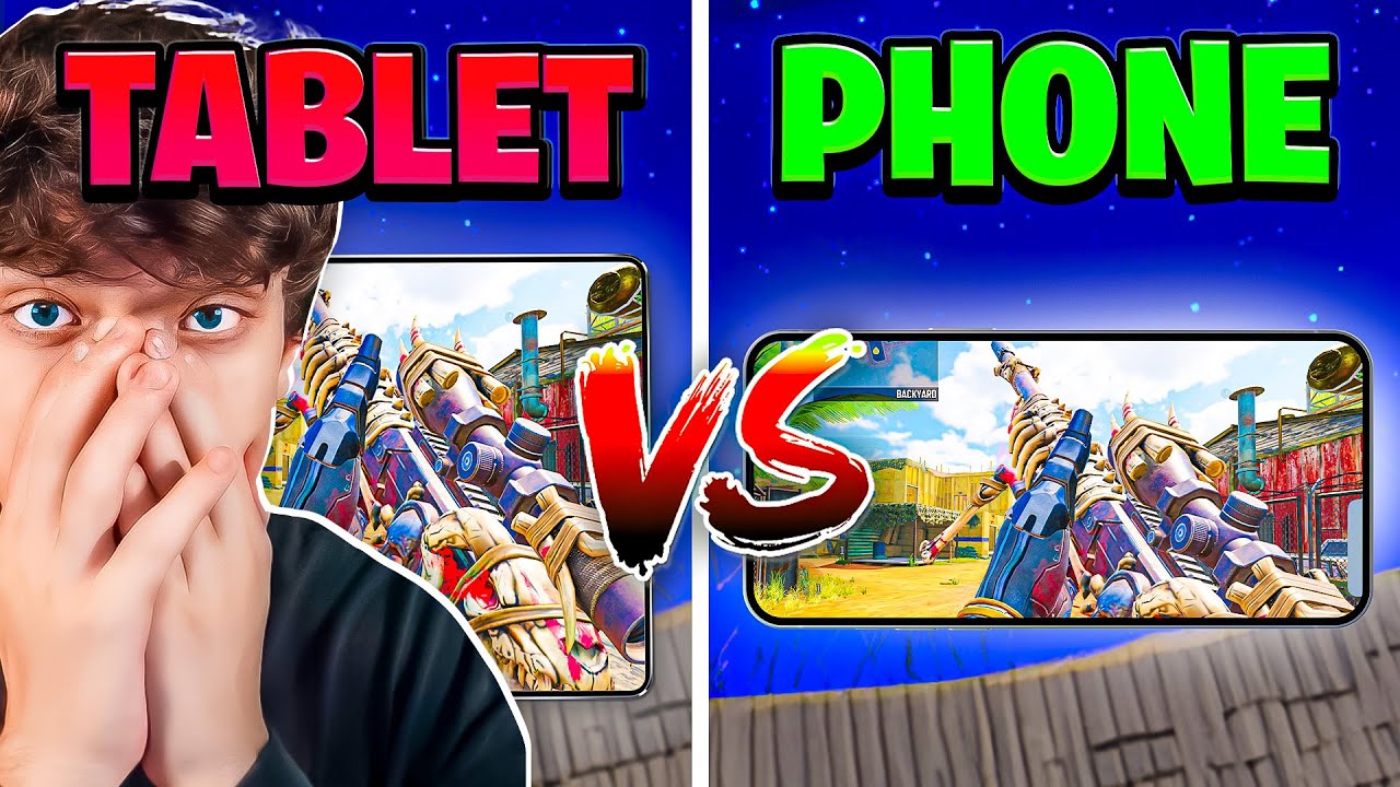 TABLET VS PHONE in COD MOBILE! (who will win?) l Poco Carnival - YouTube