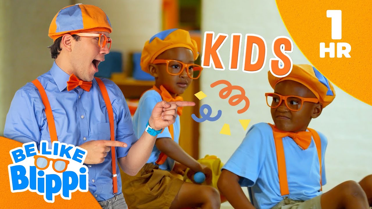Red Light, Green Light with Blippi 🚦🟢🔴 | | Blippi 1 Hour | Moonbug Kids ...